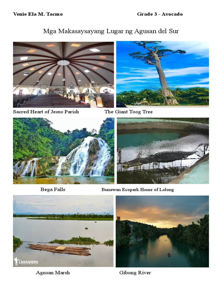 Mga Makasaysayang Lugar NG Agusan Del Sur | PDF