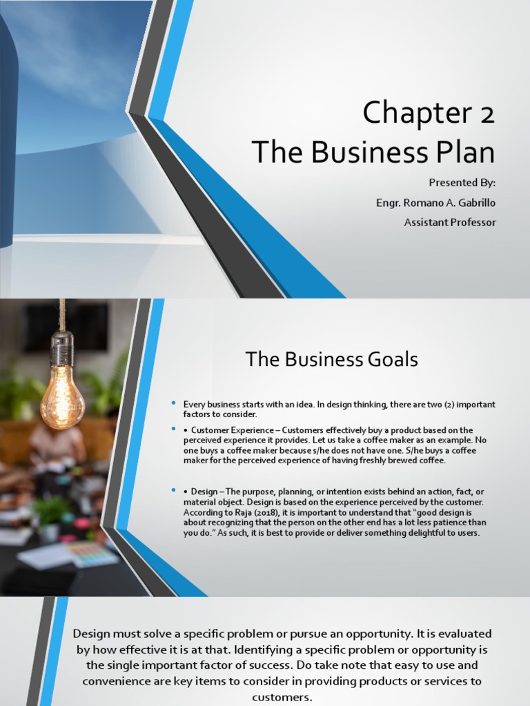 Chapter 2 The Business Plan | PDF | Swot Analysis | Design Thinking