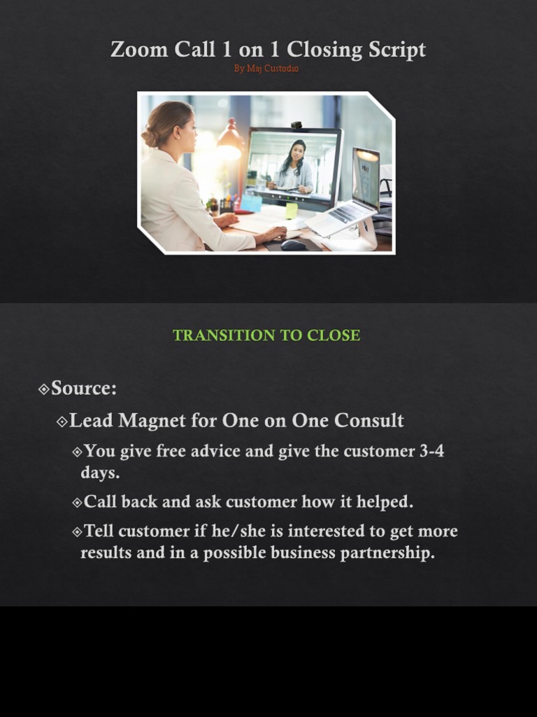 Perfect Closing Script | PDF