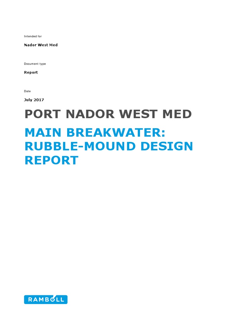 3666-RAM-MBW-00-REP-CW-005 Rubble Mound Design Report Rev 0 | PDF