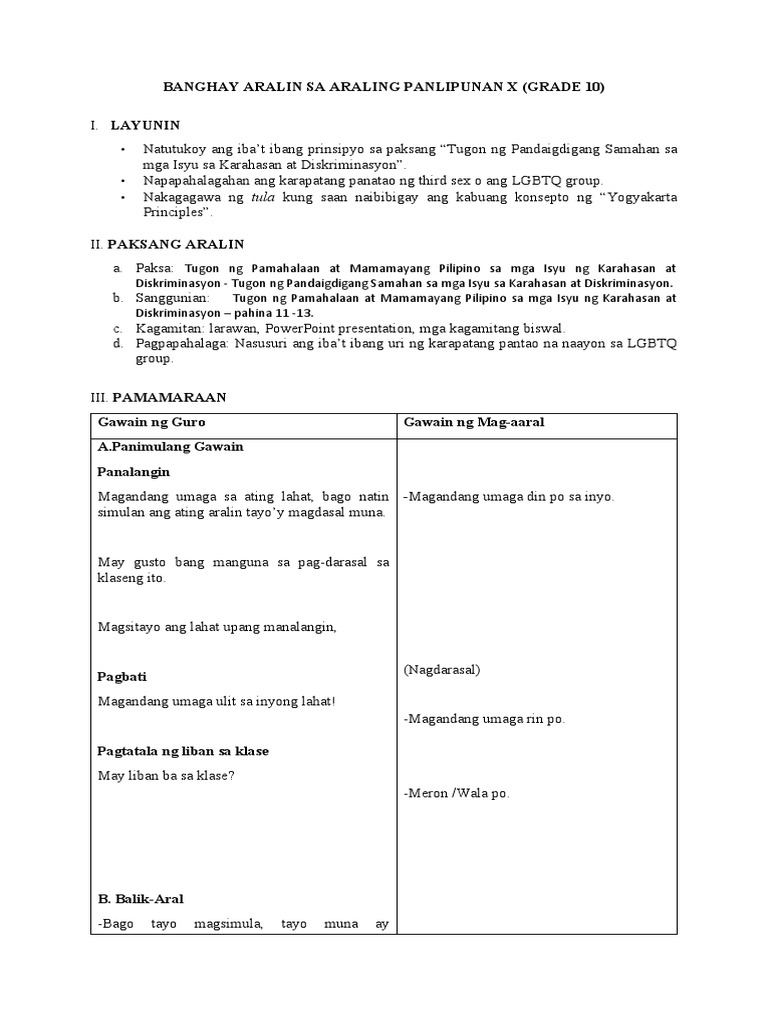 Lesson Plan Integrative | PDF