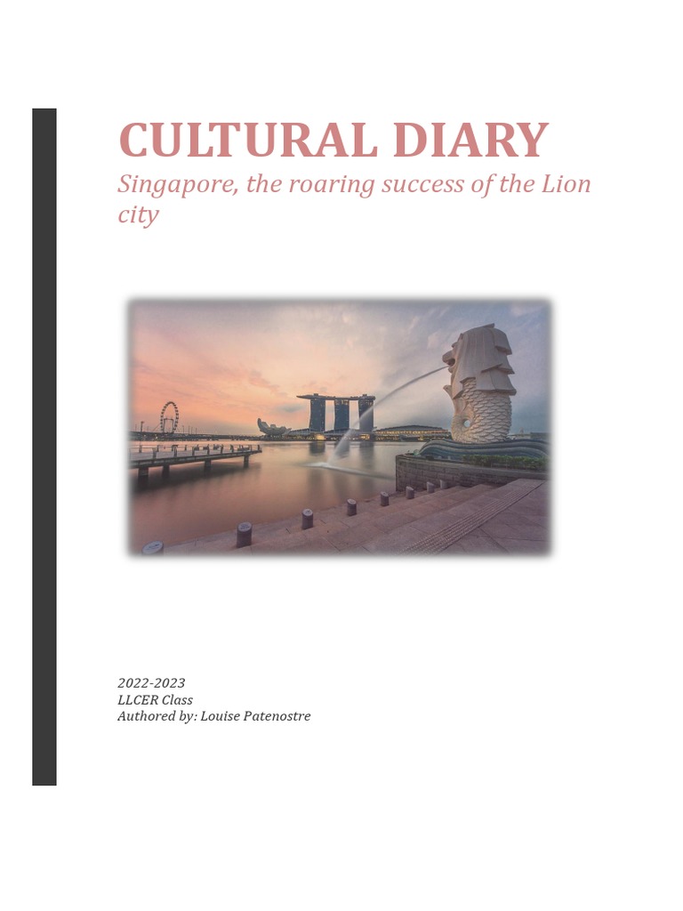 Cultural Diary-3rd edition-Singapore-Louise-Patenostre | PDF