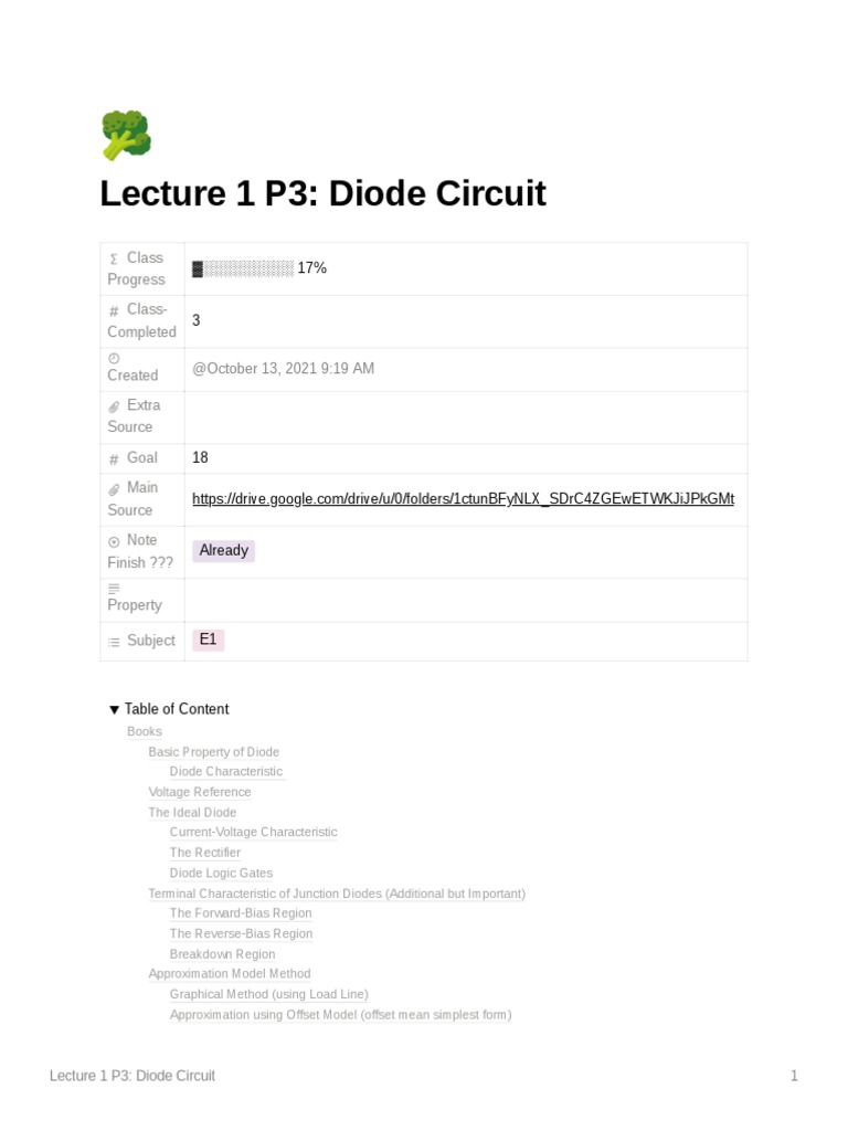 Diode Circuit Fundamentals and Applications | PDF | Science & Mathematics
