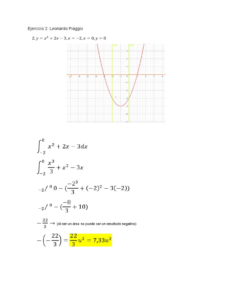 Ejercicio Matematica II-Grupo 1 | PDF