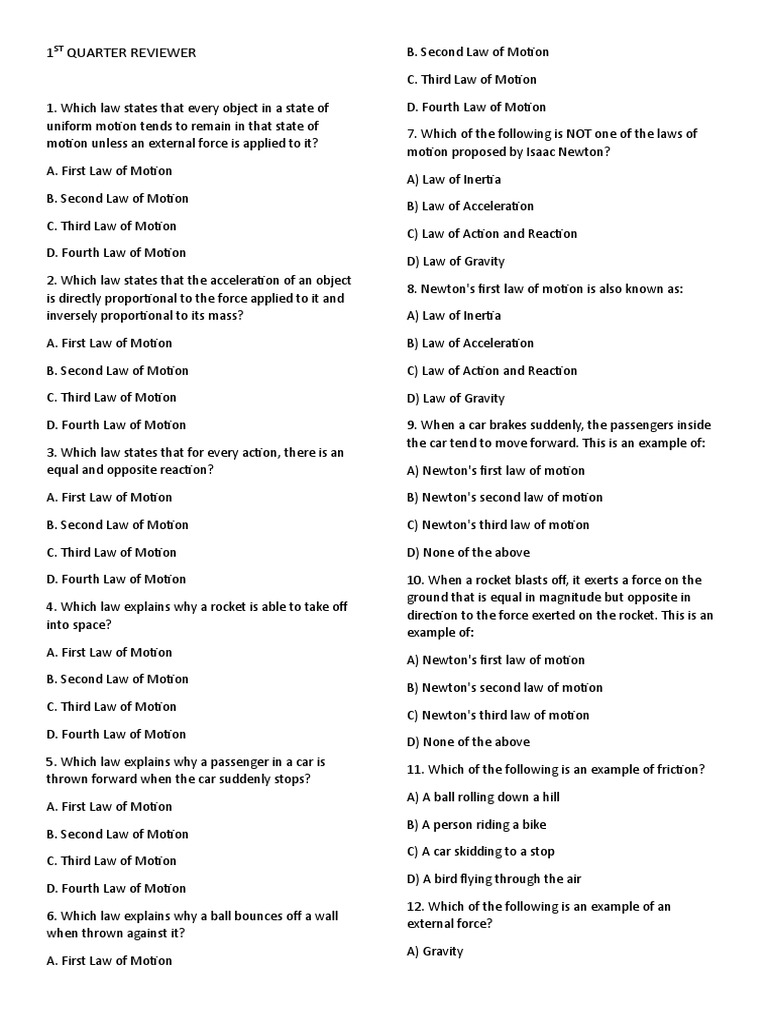 Grade 8 Science Quiz Bee Reviewer | PDF