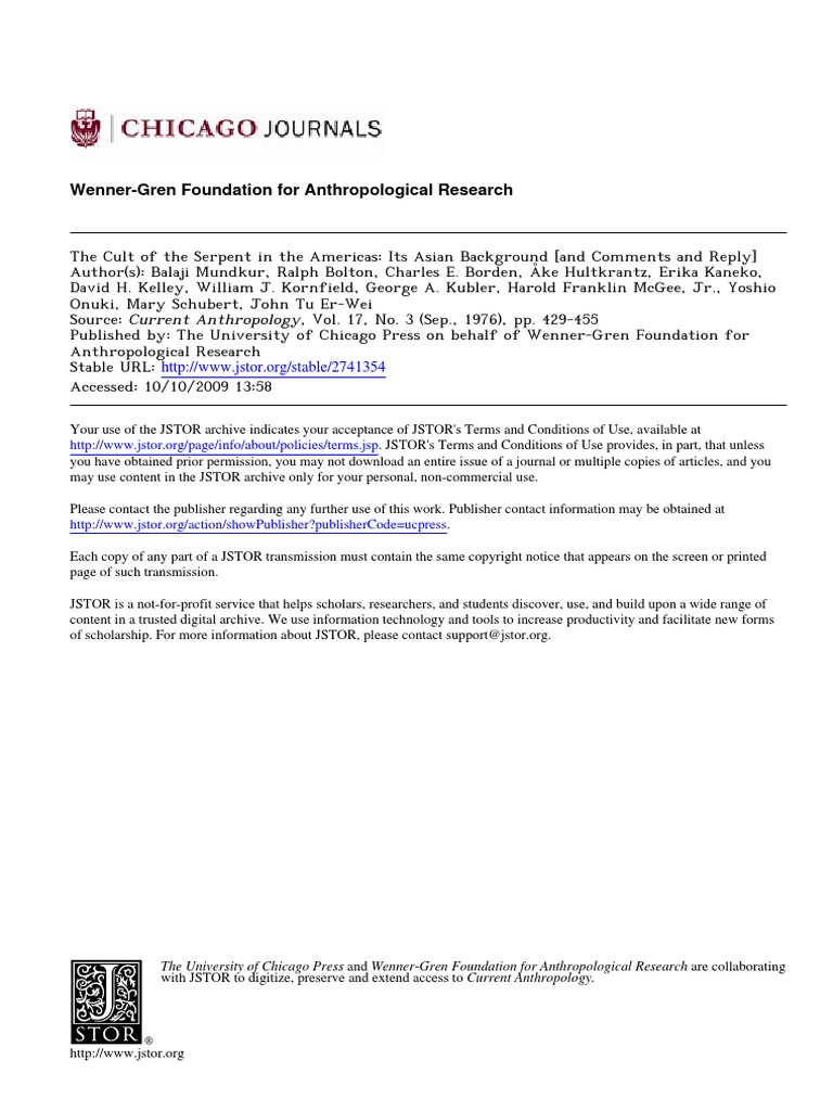 The Cult of The Serpent in The Americas | PDF | Snake | Mesoamerica