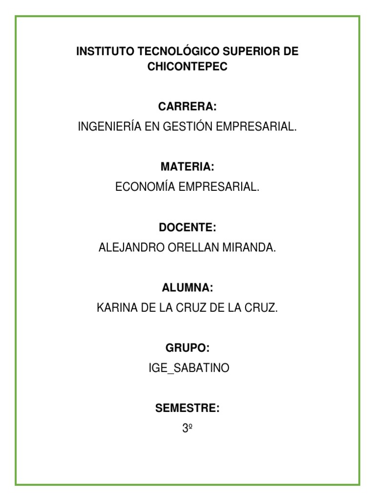 Instituto Tecnológico Superior de Chicontepec: Ingeniería en Gestión Empresarial | PDF