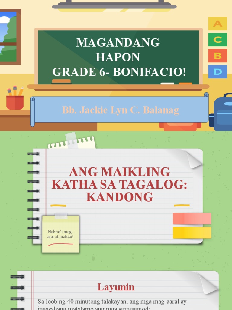 Aralin 6 - Ang-Maikling-Katha-Sa-Tagalog | PDF