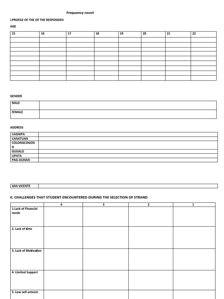 Frequency Count | PDF
