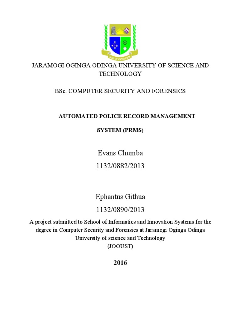 Kenya Police Project | PDF