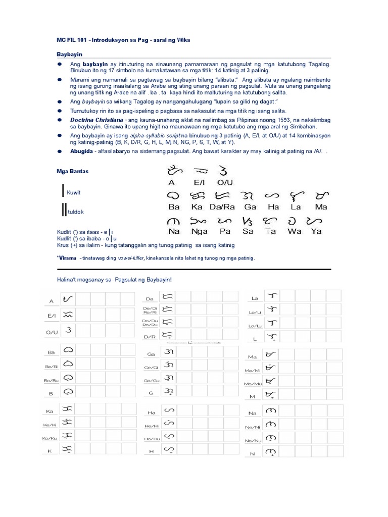 Baybayin PDF | PDF