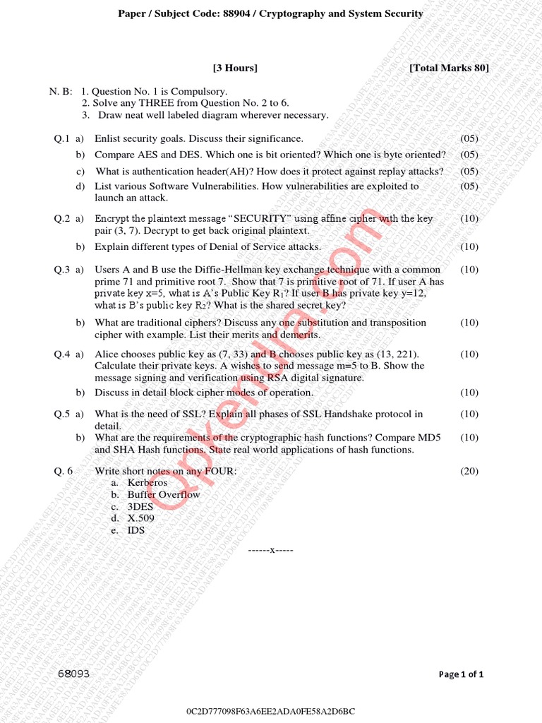 CSS Sem6 CBCS Computer Engg May19 | PDF