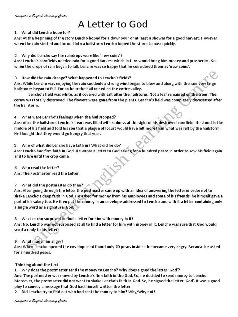 Lencho | PDF | Hail | Rain