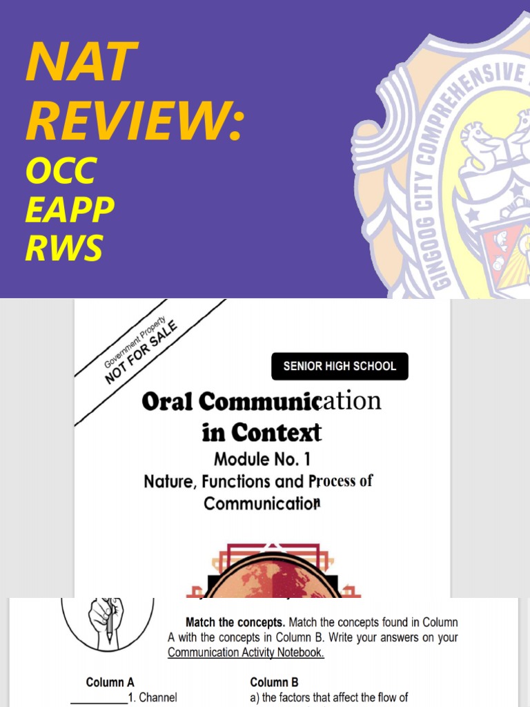 NAT Review:: OCC Eapp RWS | PDF