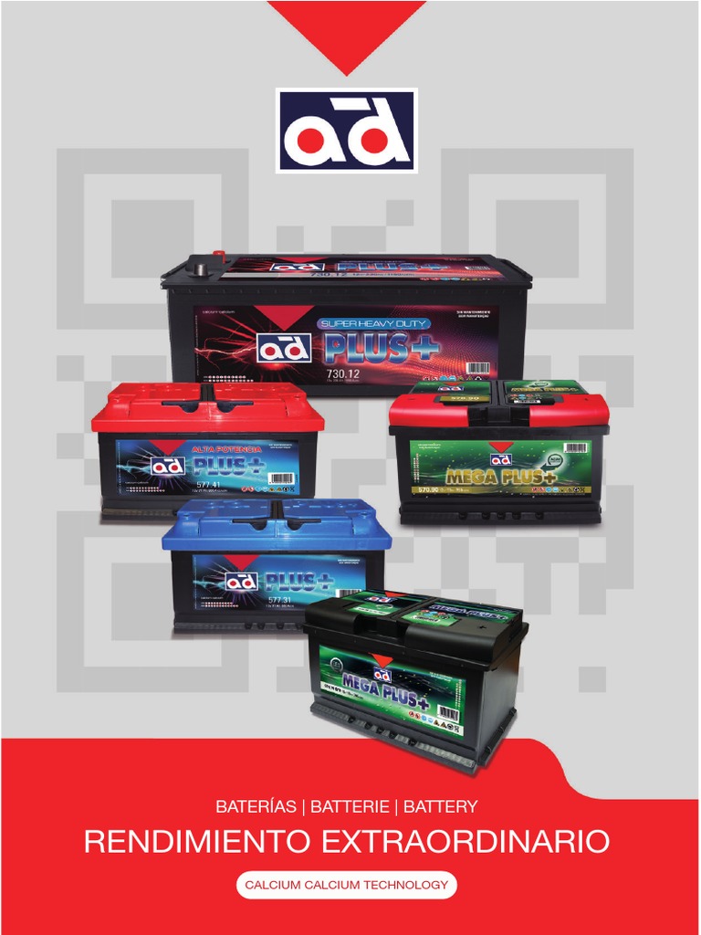 Catalogo Baterias A D | PDF | Coche | Uso eficiente de energía