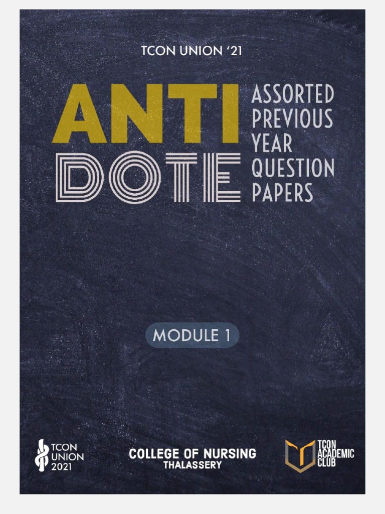 Share ANTIDOTE M1 TCON UNION'21 | PDF | Menstrual Cycle | Coronary Circulation