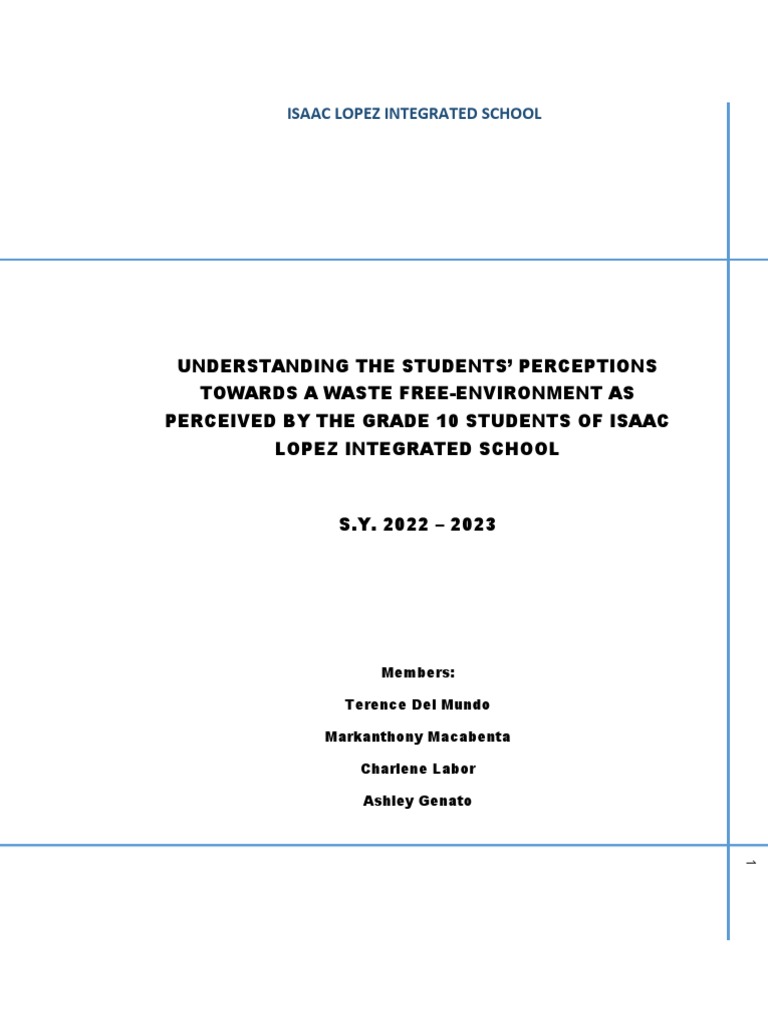 Isaac Lopez Integrated School | PDF