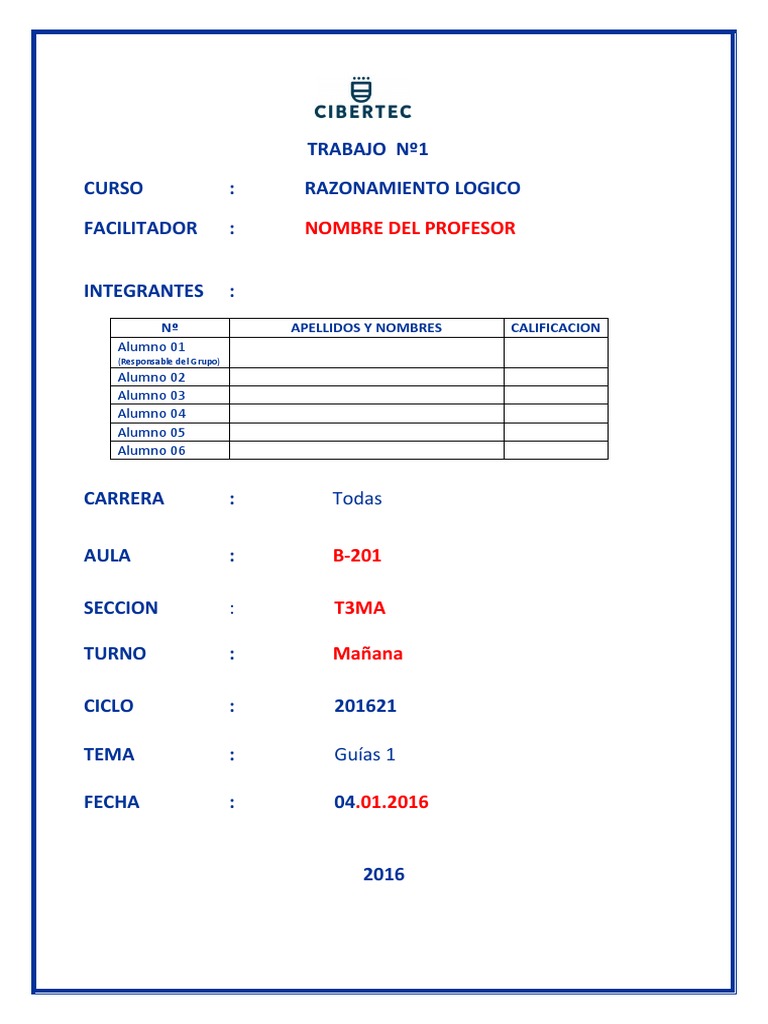 Cibertec-Formato de Caratula-201621 | PDF