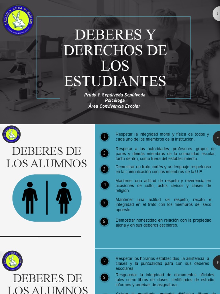 Deberes y Derechos de Los Estudiantes LR2020 | PDF | Evaluación ...