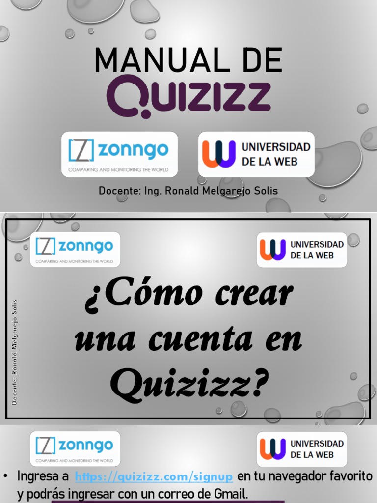 Cómo crear y compartir quizzes en Quizizz | PDF | Software | Informática