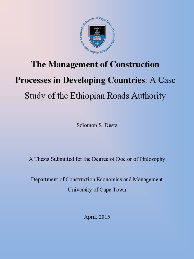 Thesis Ebe 2015 Desta Solomon | PDF | Millennium Development Goals ...