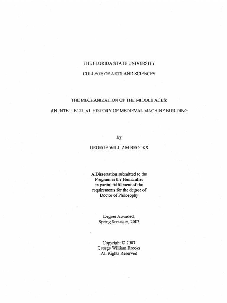 The Mechanization of The Middle Ages An Intellectual History of ...