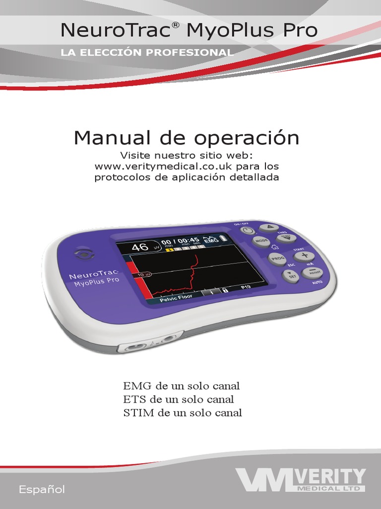 Manual Myoplus Pro | PDF | Electromiografia | Terapia física