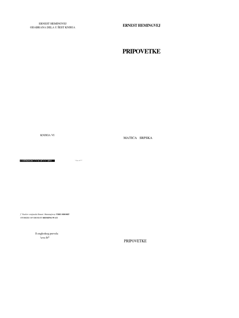 Hemingway Ernest - Gastroter | PDF