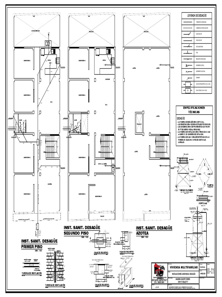 5 - Sanitarias Desague Vivienda Multifamiliar | PDF