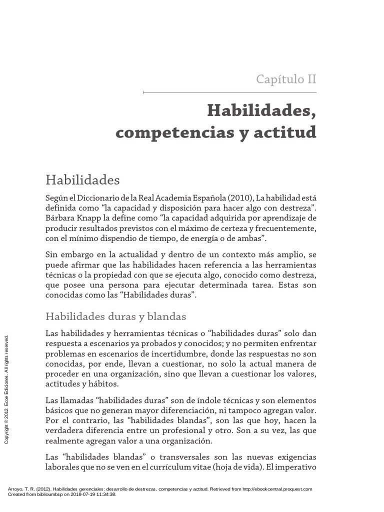 2.3. Habilidades Competencias y Actitud | PDF | Comportamiento ...