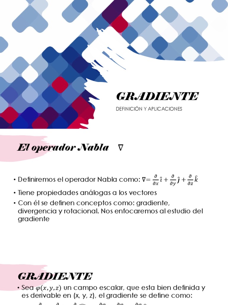 Gradiente Direccional | PDF | Degradado | Análisis matemático
