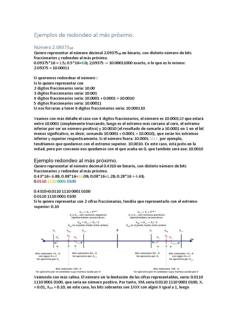 Ejemplos de redondeo de números | PDF | Poco | Informática teórica