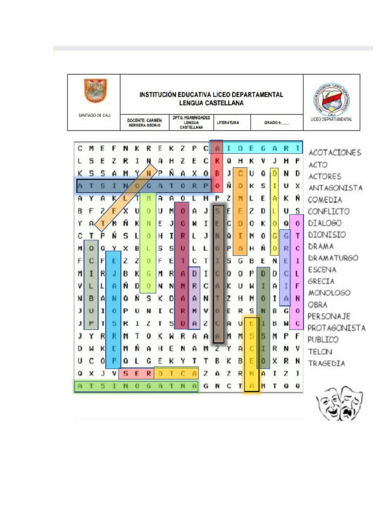 Sopa de Letras Taller 7 | PDF