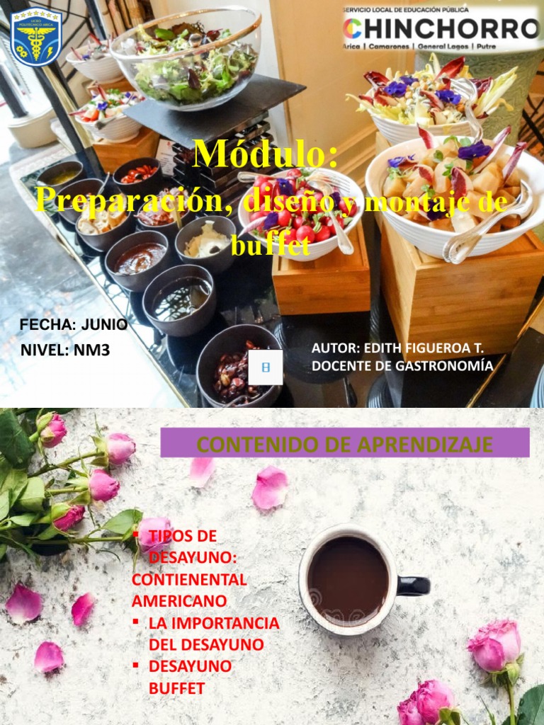 Montaje y Diseño de Buffet Desayuno | PDF | Cocinando | Alimentos