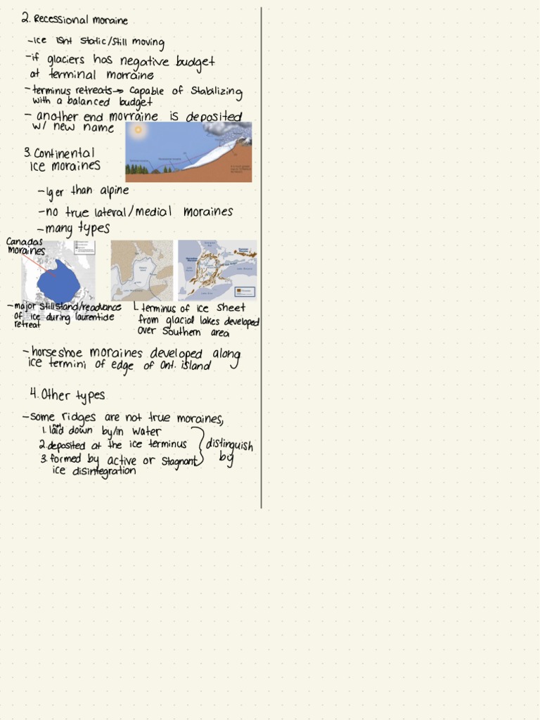 Understanding Recessional Moraines | PDF