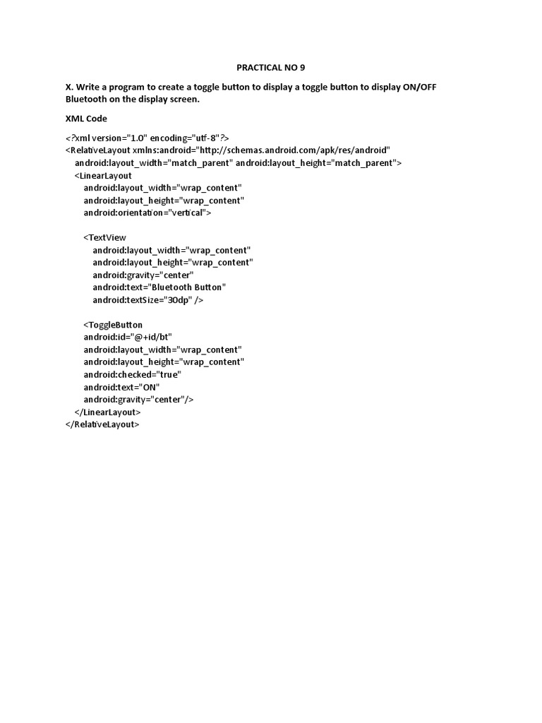 Practical No 9 | PDF | Android (Operating System) | Software Engineering