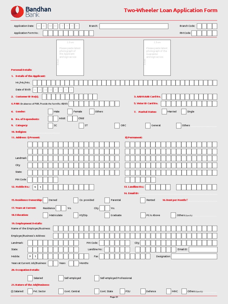 Application Form Two | Download Free PDF | Loans | Banks