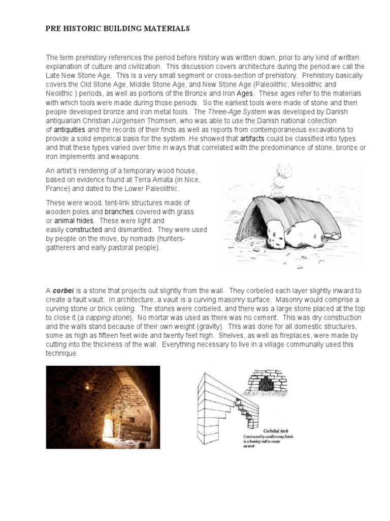 Pre Historic Building Materials | PDF