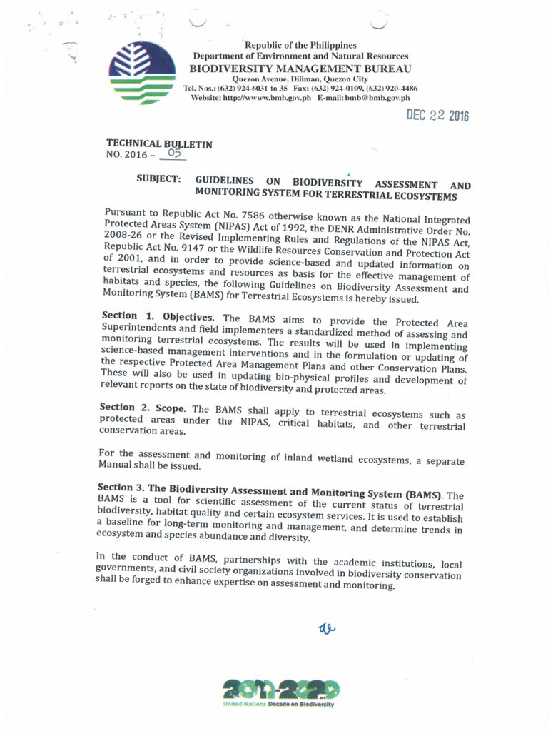 BMB TB 2016 05 Bams Guidelines | PDF