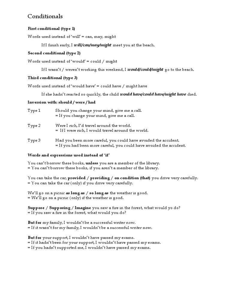 Conditionals B2 First | PDF