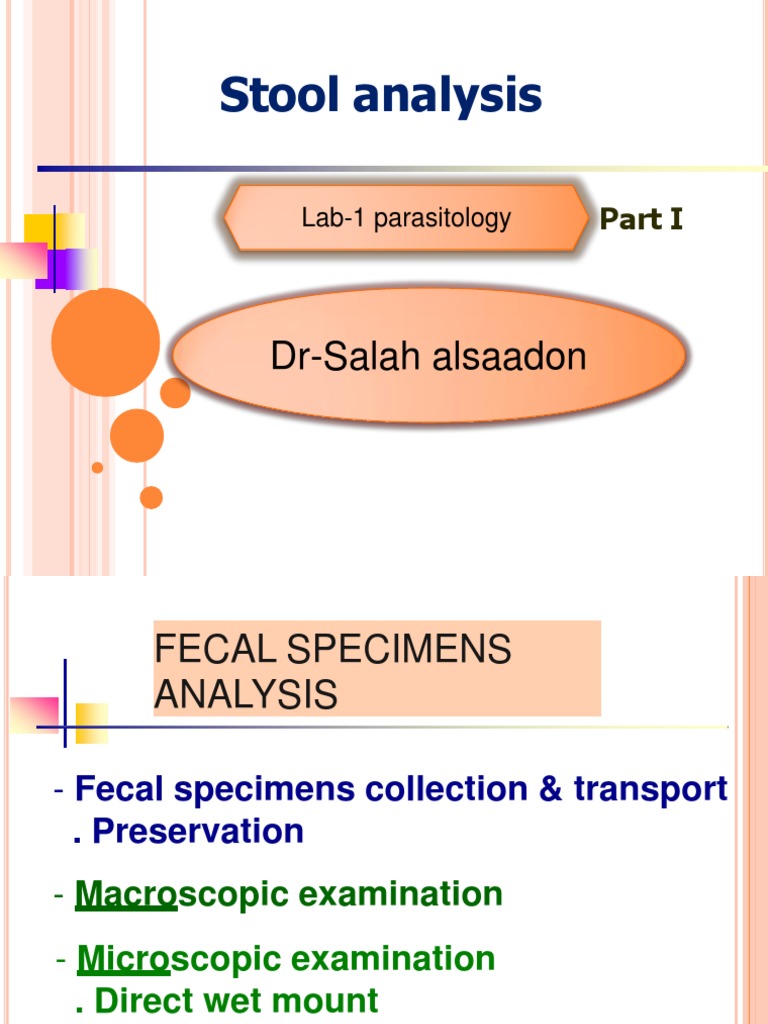 Lab 1 Stool Examination Part 1 | PDF | Protozoa | Parasitism