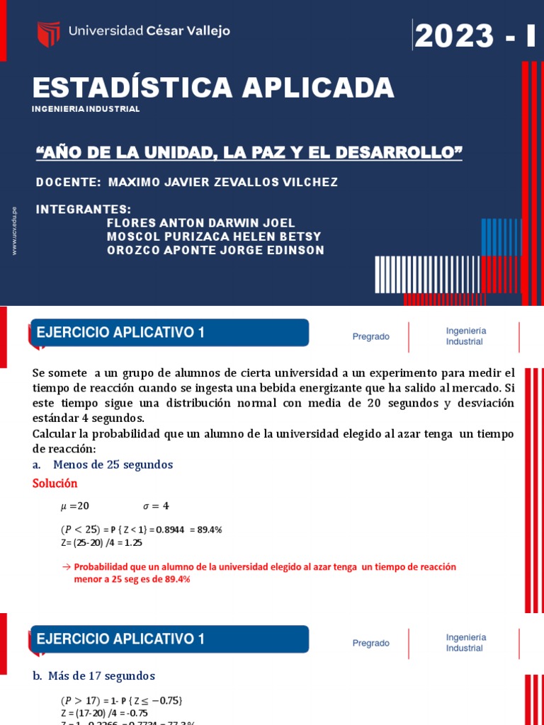 GRUPO 02 - ESTADISTICA | PDF | Distribución normal | Desviación Estándar