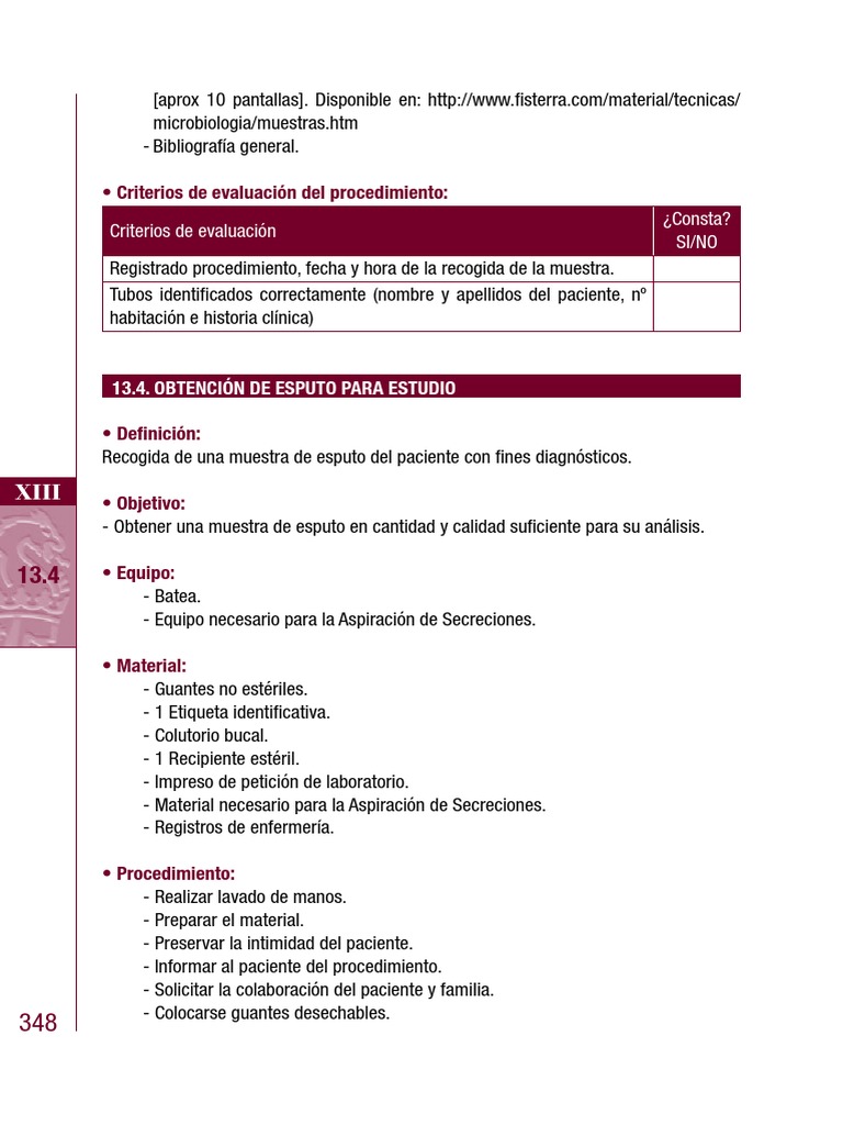 Procedimiento para la Obtención de Esputo | PDF | Medicina CLINICA ...
