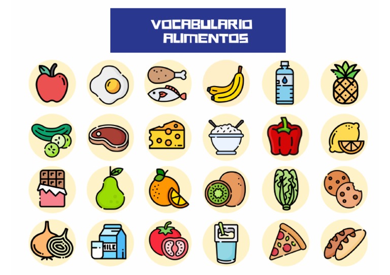 Vocabulario Alimentos | PDF
