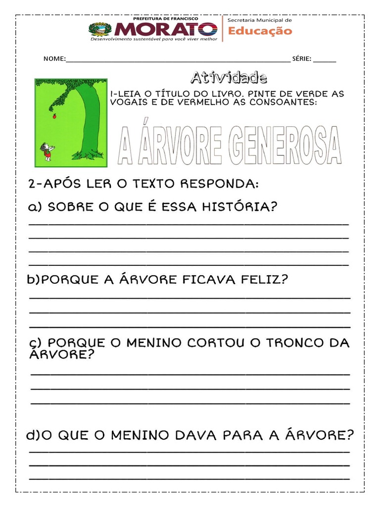 Arvore Generosa - Atividade - Hipoteses | PDF