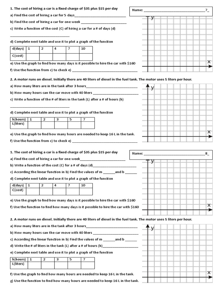 Quiz 02 Linear Function | PDF Quiz 02 Linear Function | PDF