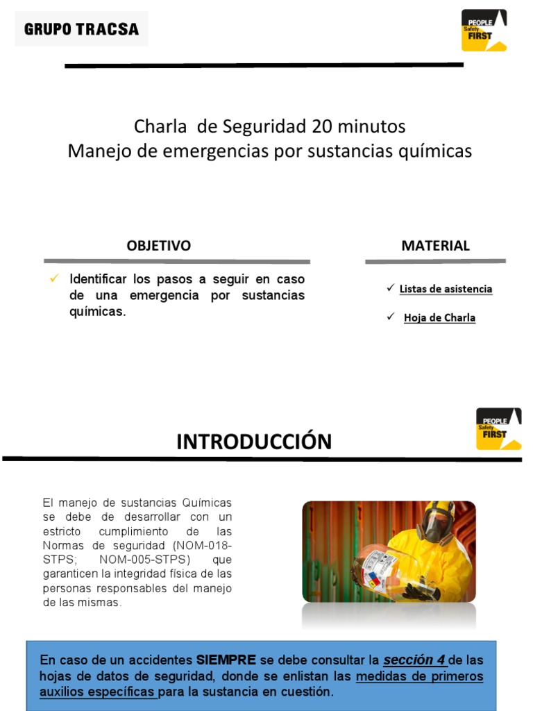 Emergencias Por Sustancias Químicas | PDF | Primeros auxilios