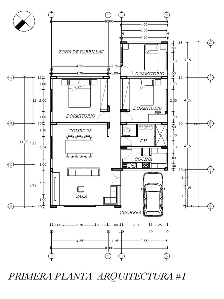 PLANTA ARQ ARQUITECTURAPROYECTO-Modelo | PDF