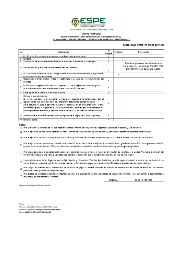 Check Imbaquingo | PDF