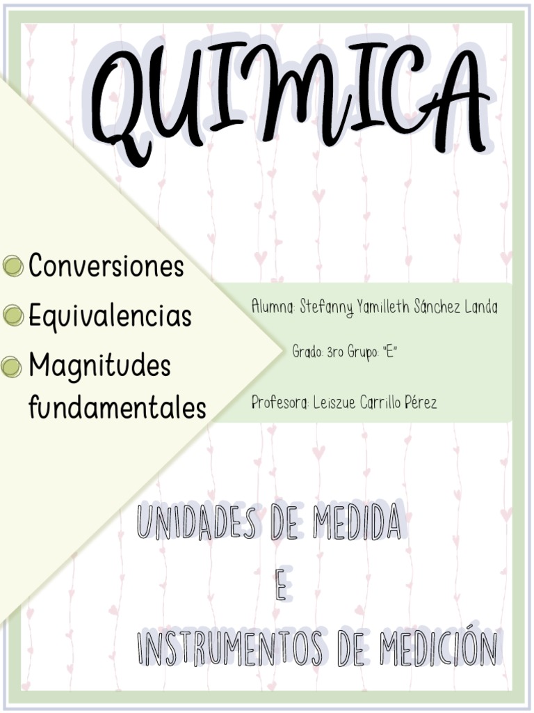 Unidades de Medida, QUIMICA | Descargar gratis PDF | Kilogramo | Notación